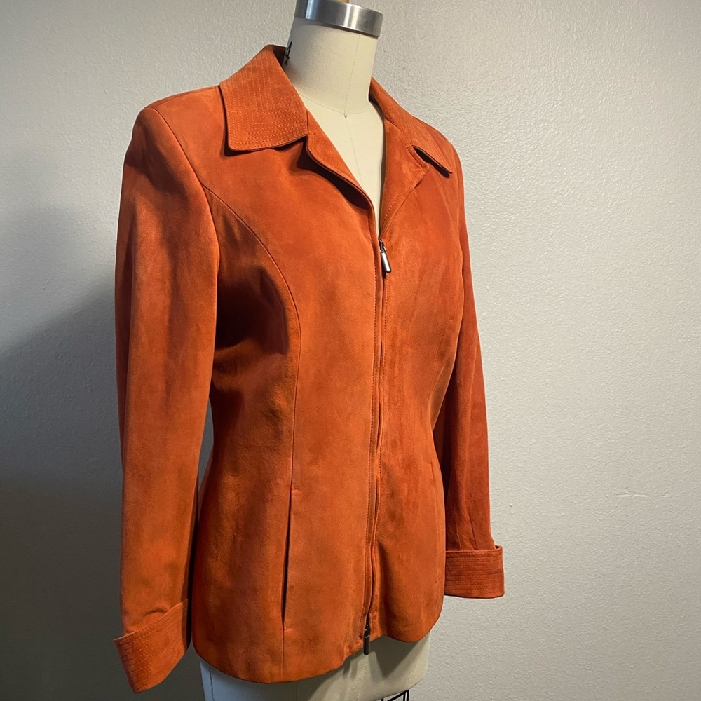 Vintage Burnt Orange Suede Casini Jacket - Gem